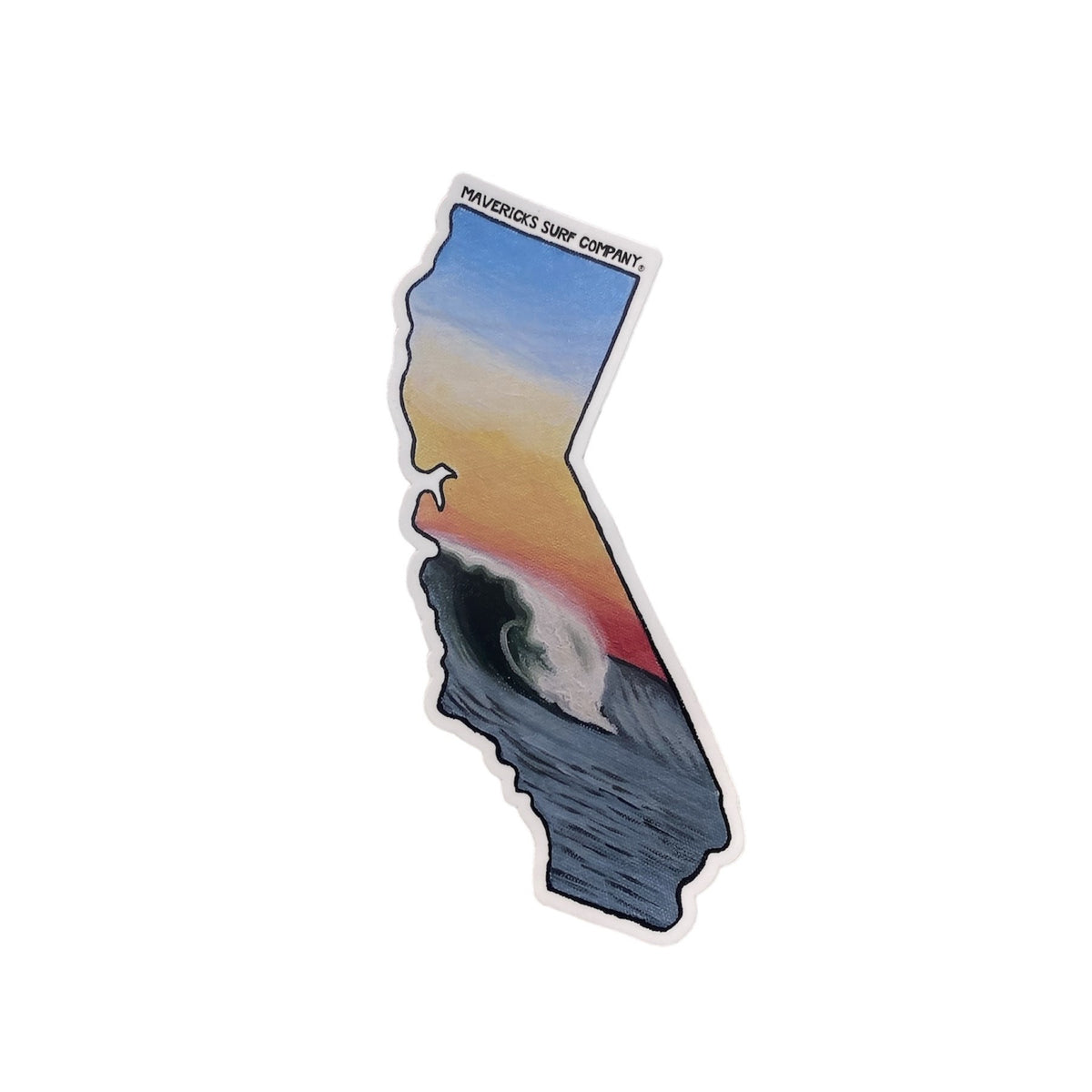 CA Sticker – Mavericks Surf Company