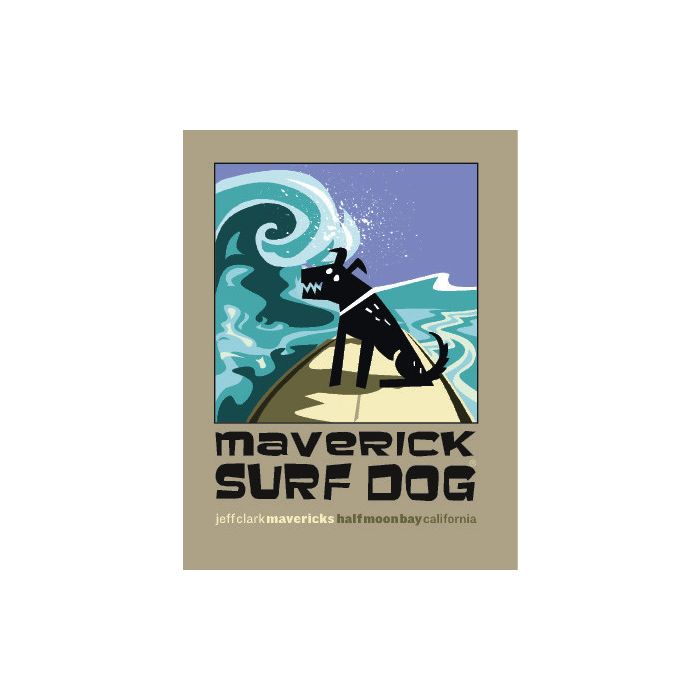 Maverick Surf Dog® Sticker – Mavericks Surf Company